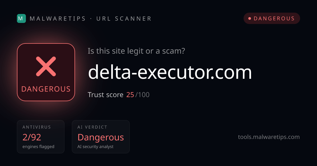 Delta-executor.com: Scam or Legit? Read the Red Flags First ...
